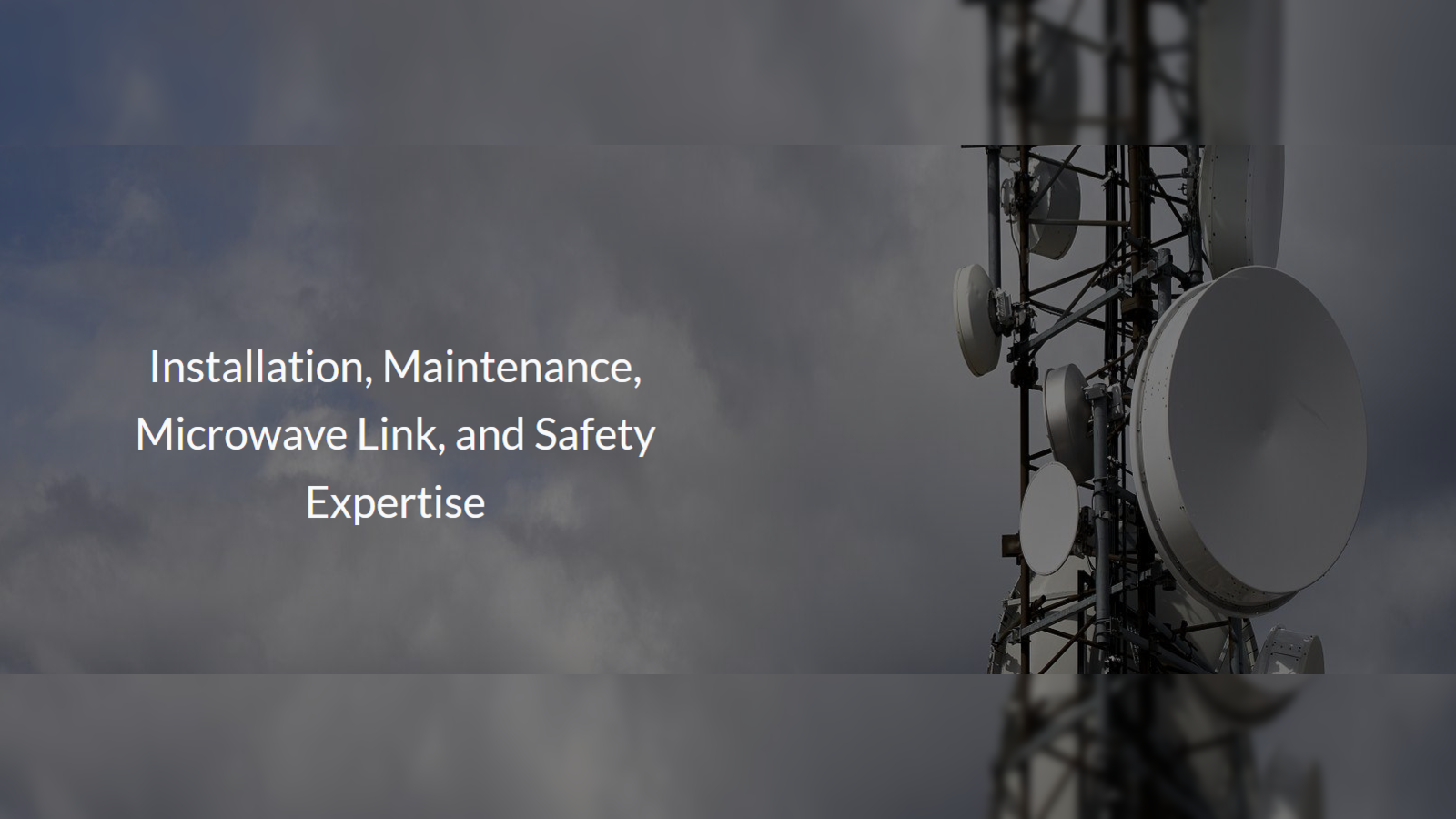 Installation, Maintenance, Microwave Link, and Safety Expertise